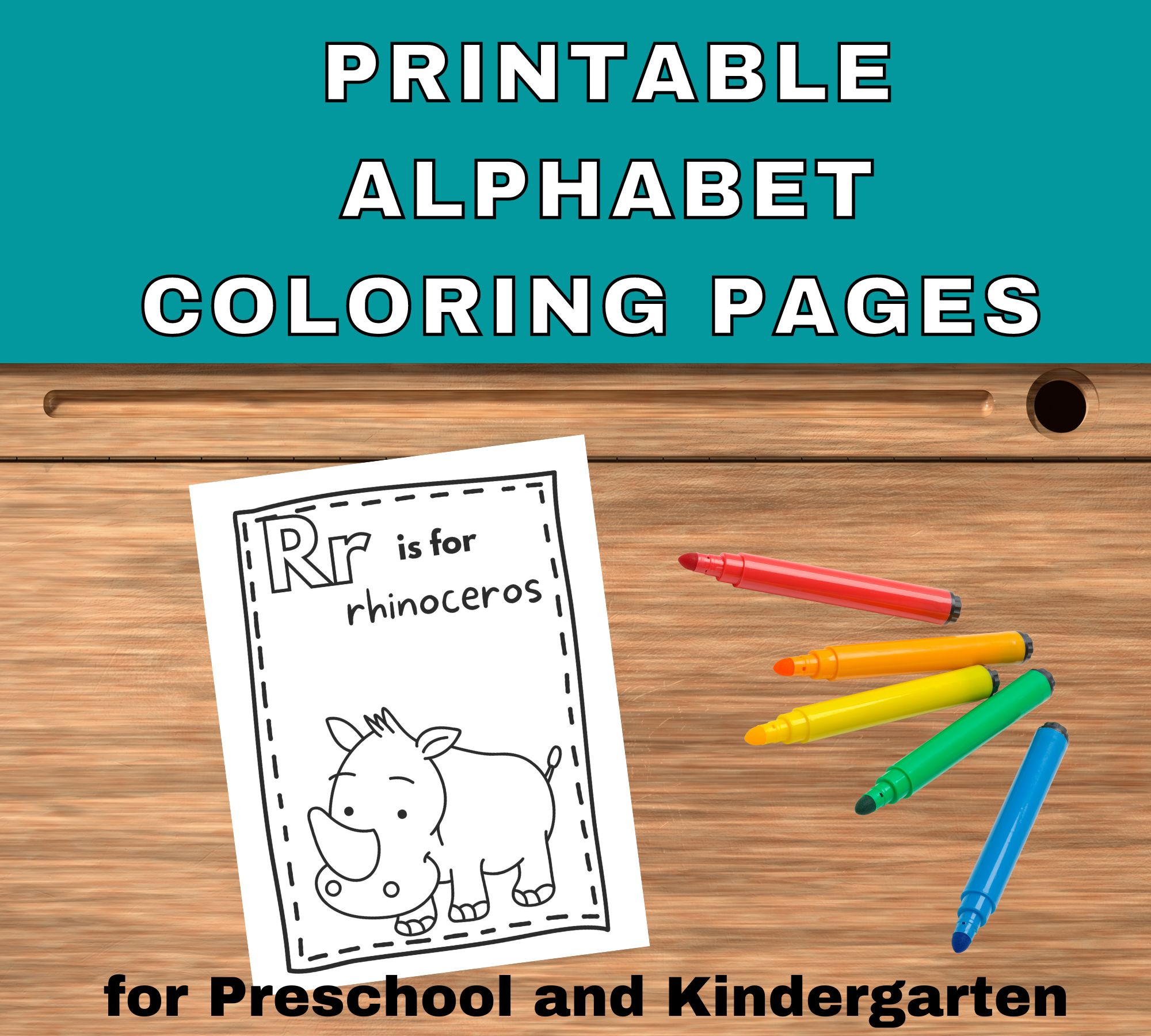 Animal Alphabet Coloring Book