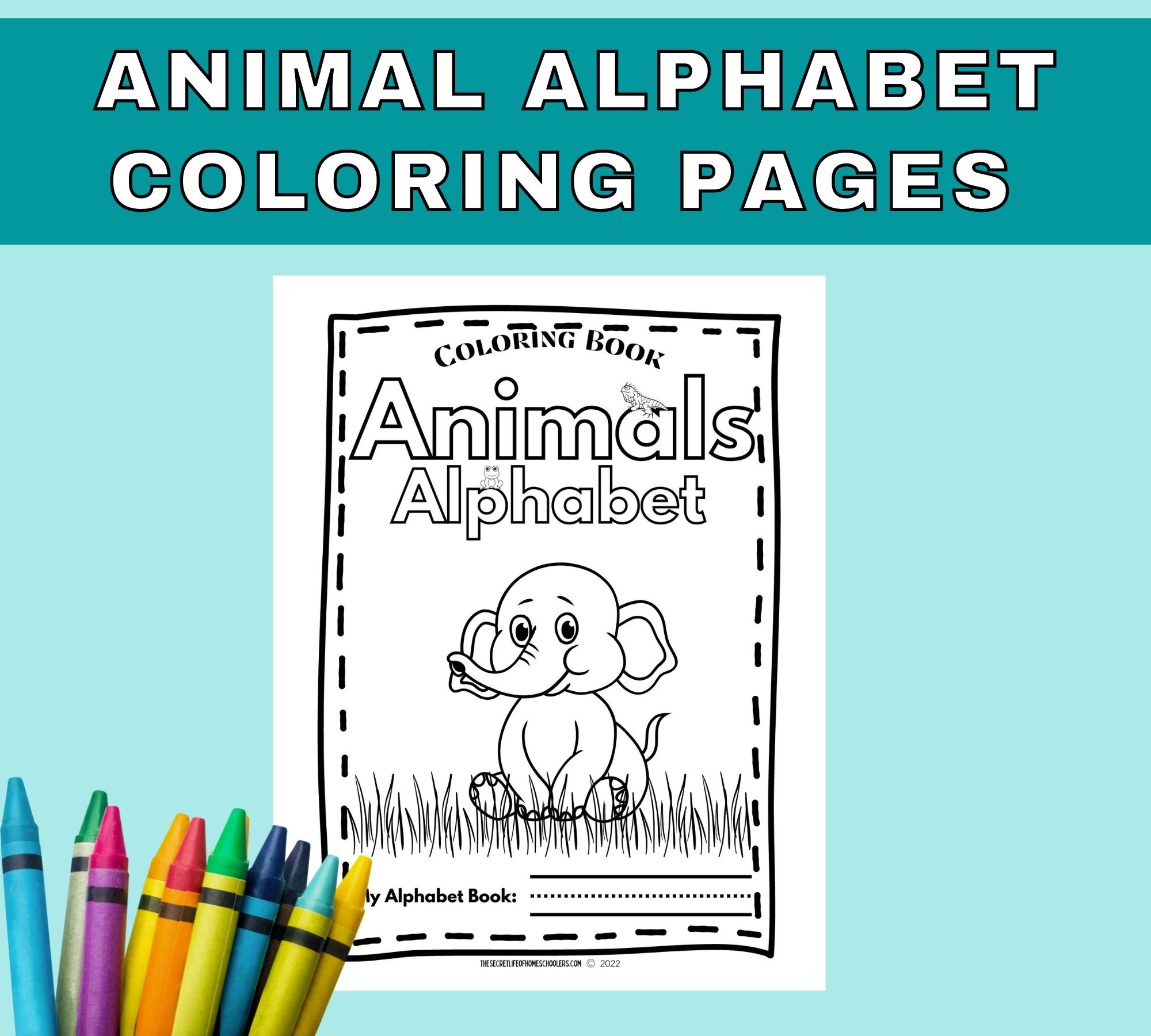 Animal Alphabet Coloring Book