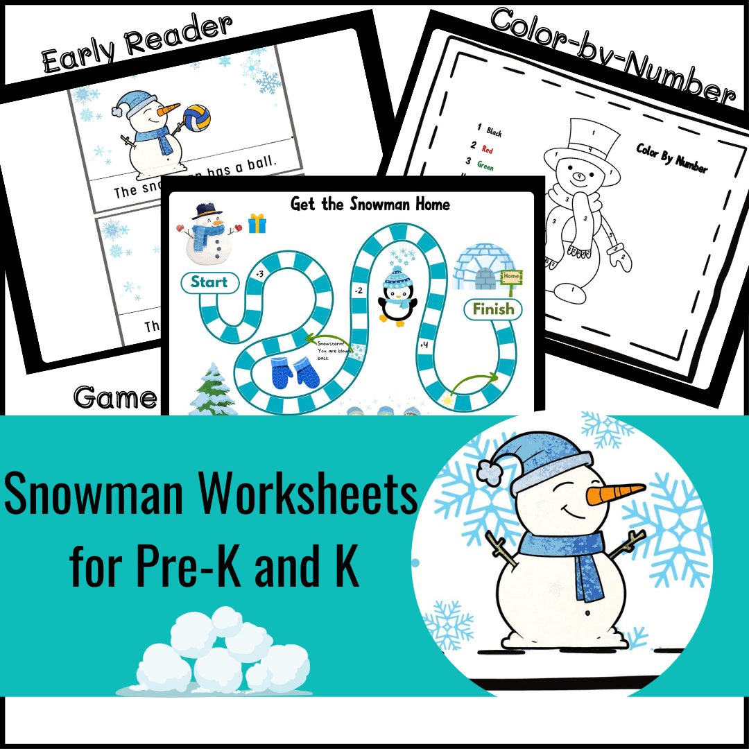 Snowman Winter Activities Printable Pack