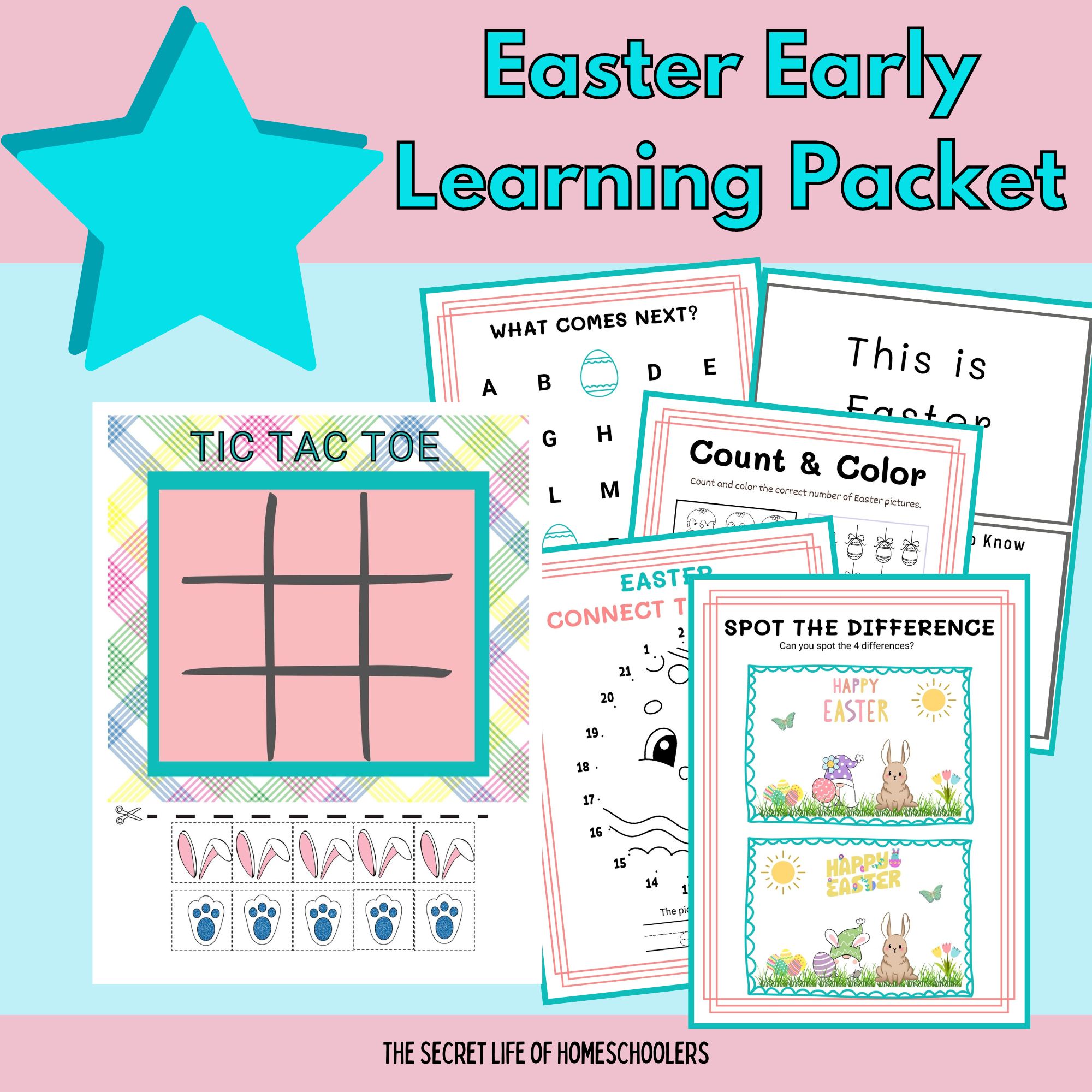 Printable Easter Worksheets for PreK-K