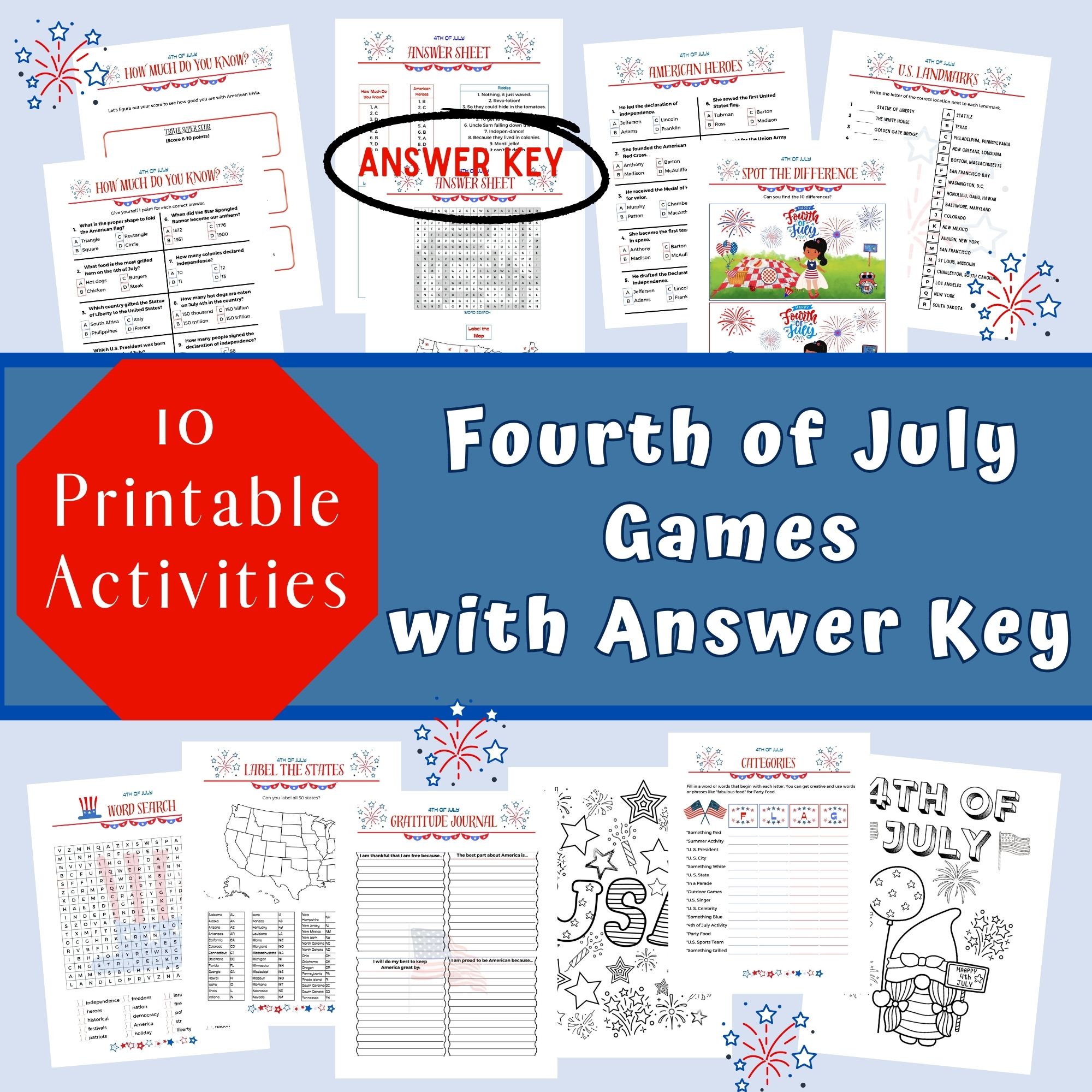 4th of July Games and Activities