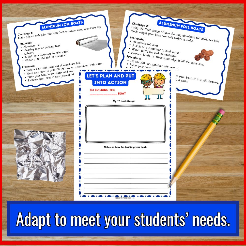 STEM Boat Challenge Pack: Learn Buoyancy Through Building